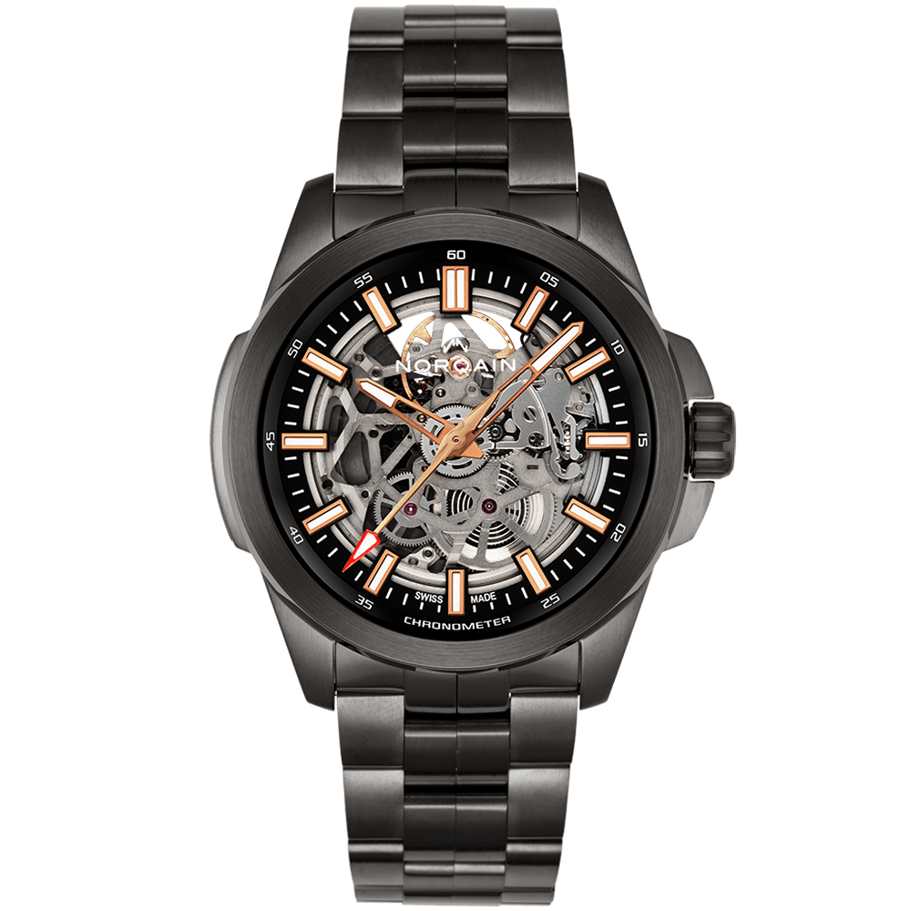 NB3000B03A/303/102BI インディペンデンス スケルトン DLC 42mm｜ノルケイン｜正規販売店ヨシダ（YOSHIDA）