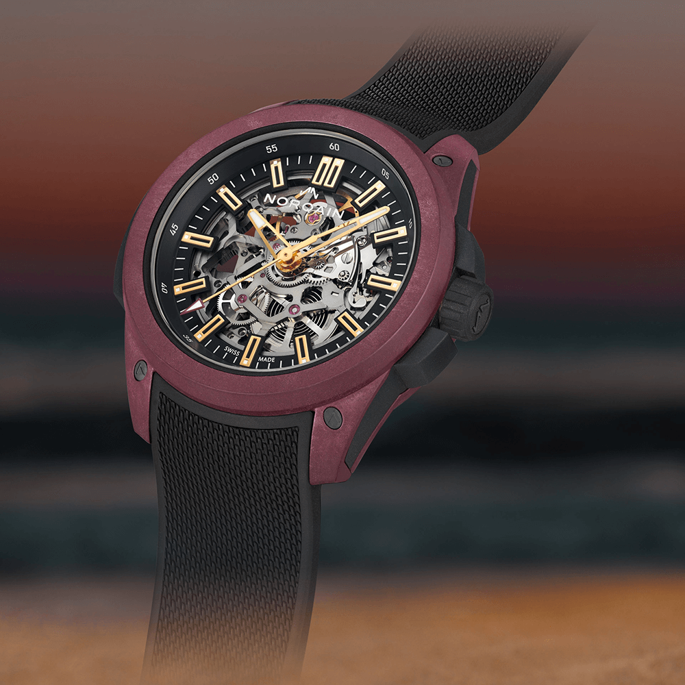 NNQ3000QUB1LAS/B008/3W1BR.20RQ ワイルド ワン スケルトン 42mm LIMITED EDITION｜ノルケイン ...