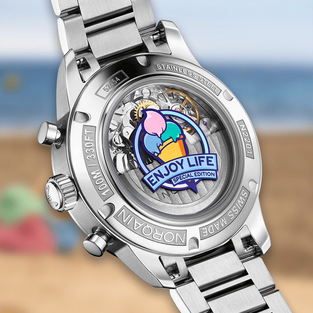 N2201.19S01.C01.S01 フリーダム60クロノ40mm “Enjoy Life” スペシャルエディション｜ノルケイン｜正規販売店 ...